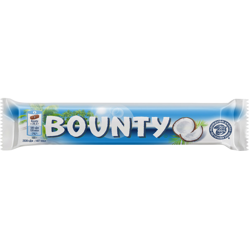 BOUNTY: купити шоколадний батончик Баунті в Україні ᐈ Ціна від 39.00 ...