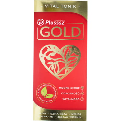 Витамины PLUSSSZ (Плюш) Gold Vital тоник жидкий флакон 900 мл ...