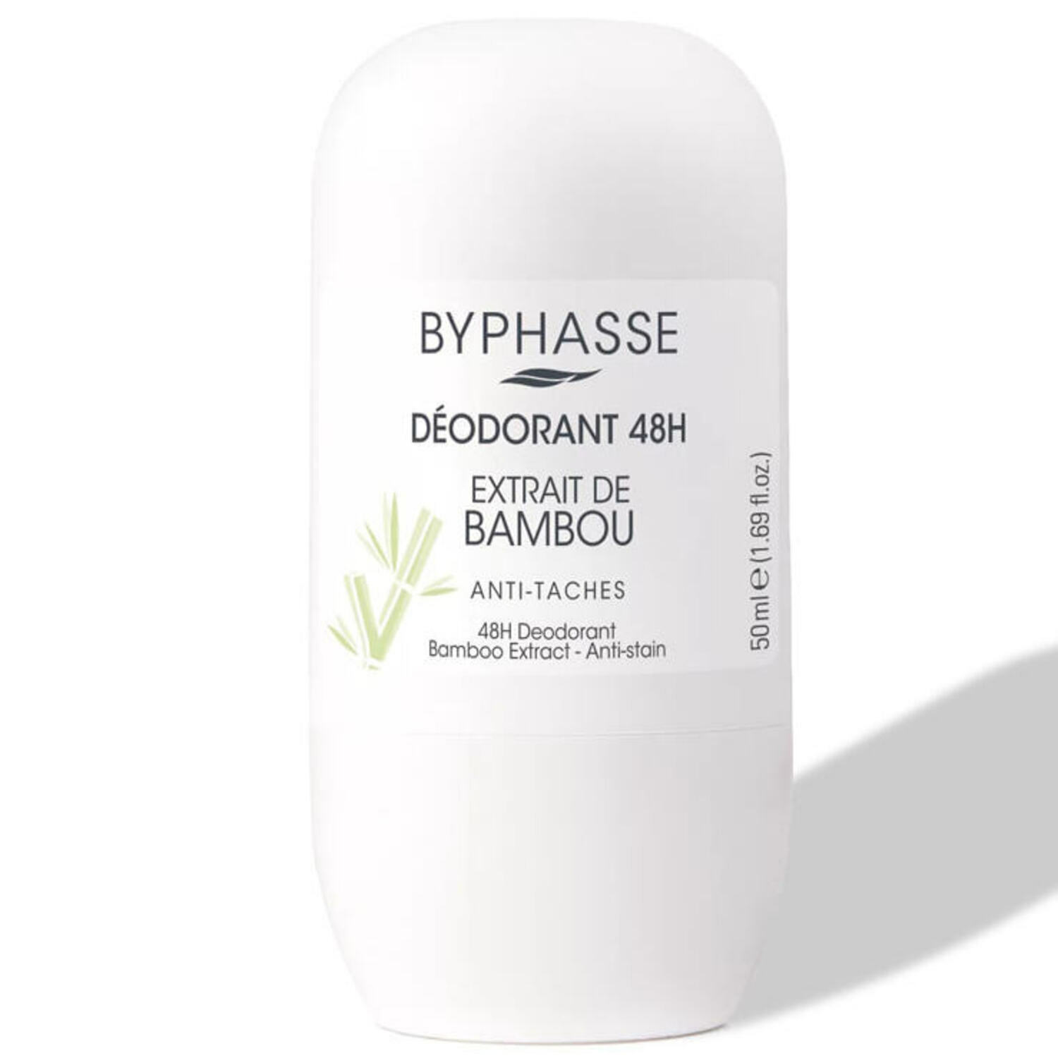 Дезодорант роликовый BYPHASSE (Бифаз) 48 часов Экстракт Бамбука 50 мл ...