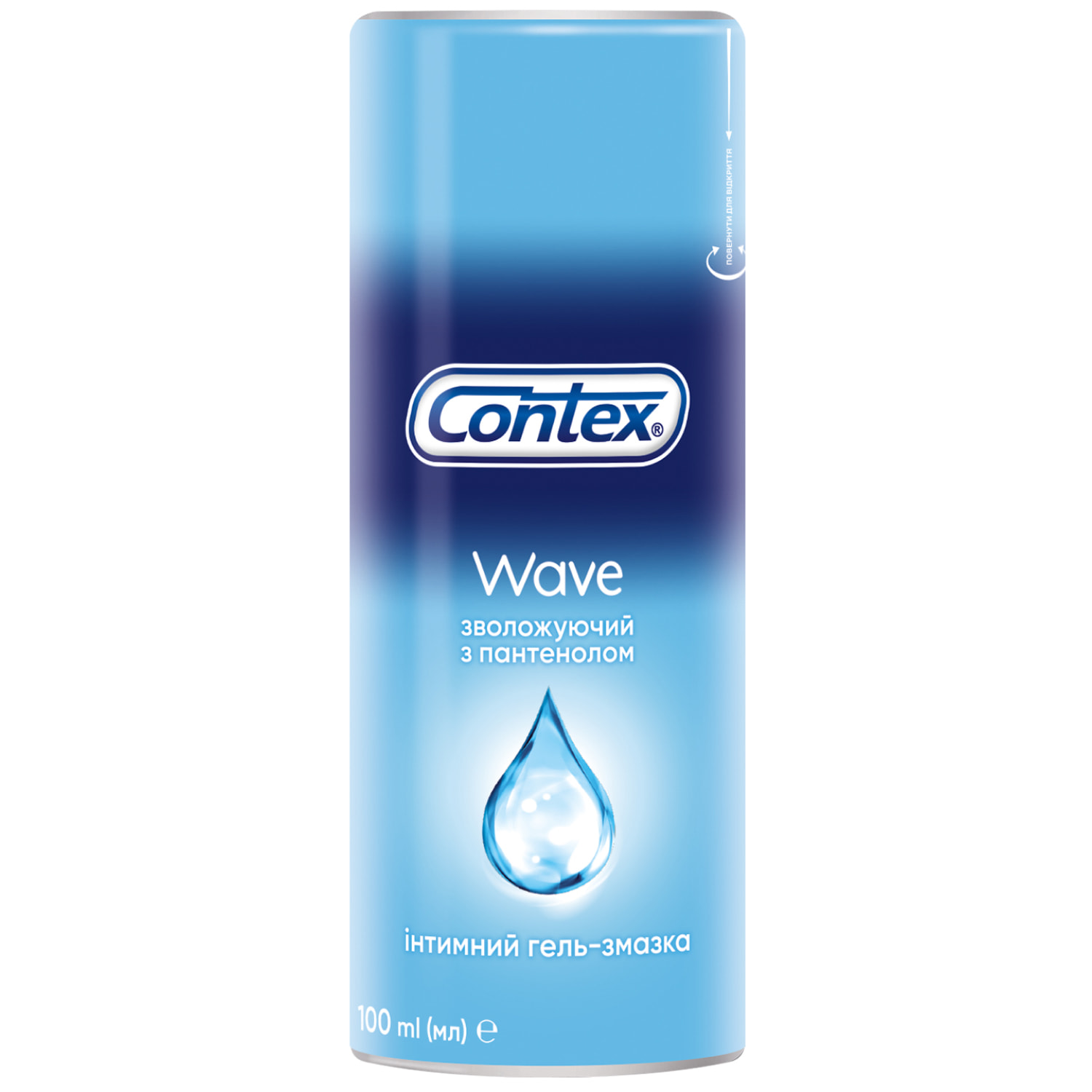 Інтимний гель-змазка CONTEX (Контекс) Wave (Вейв) зволожуючий з пантенолом (лубрикант) 100 мл ...
