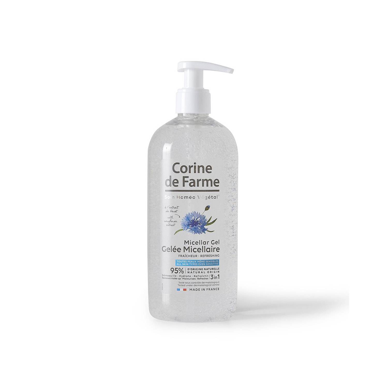 Гель міцелярний CORINE DE FARME (Корін де Фарм) для обличчя освіжаючий ...