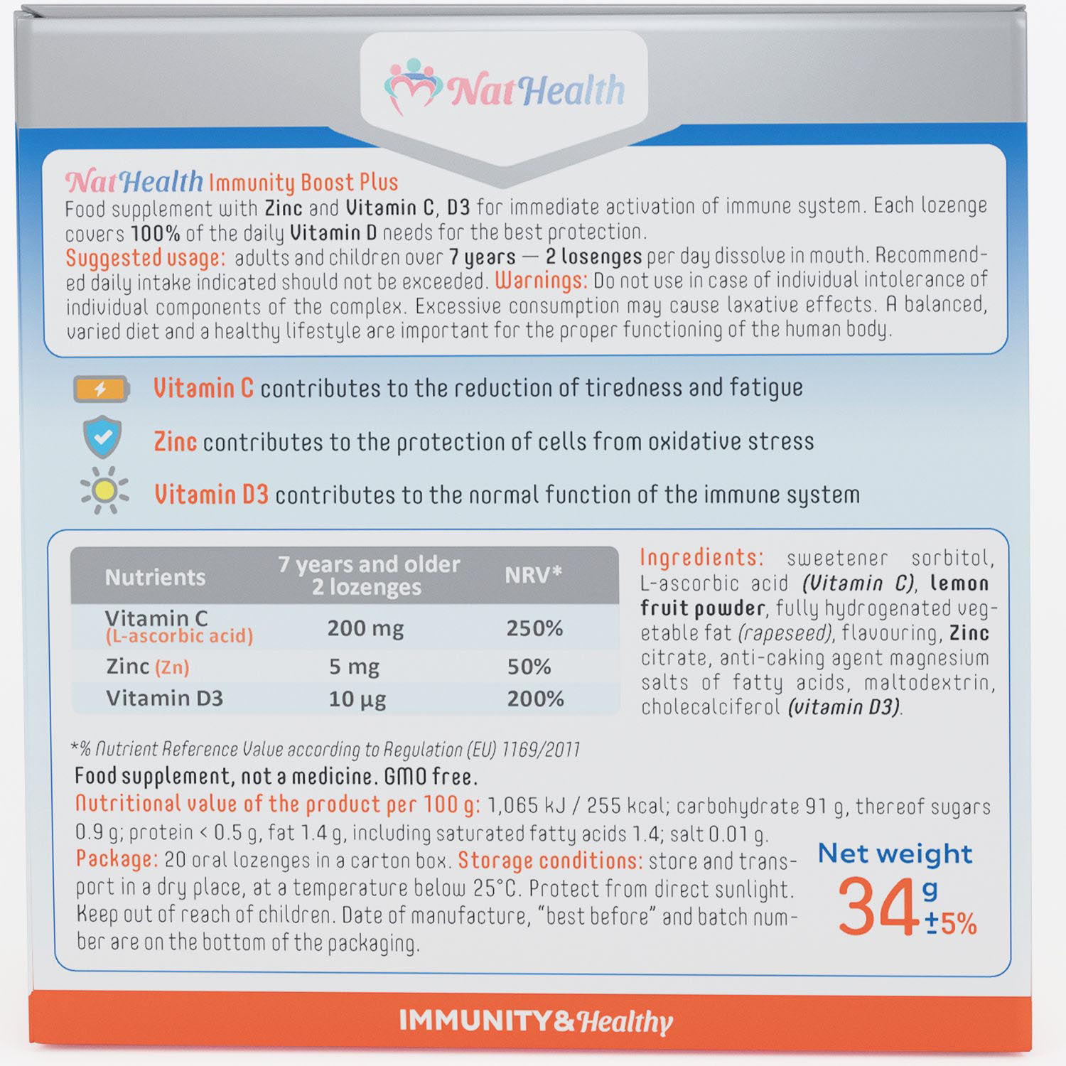 Стійкий імунітет Плюс NATHEALTH (НатХелс) для стійкого імунітету ...