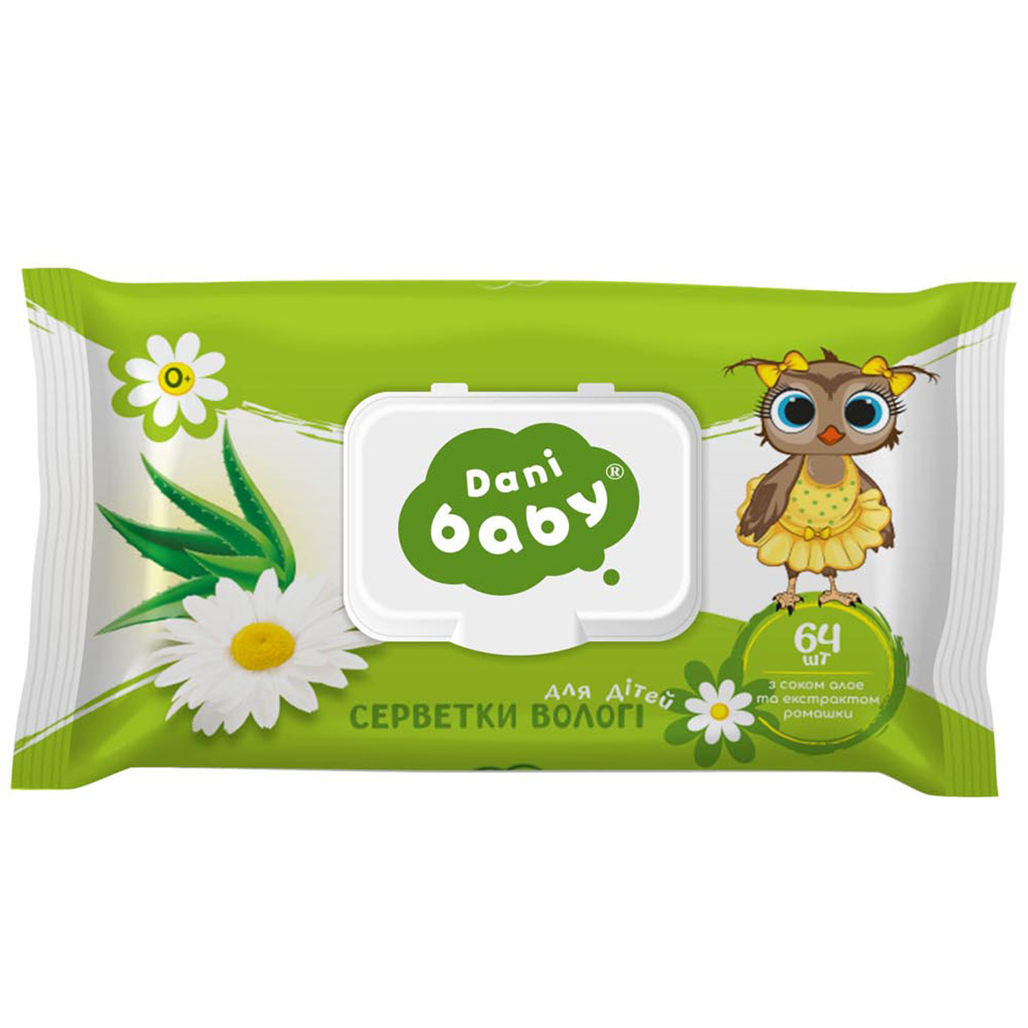 Купити Серветки вологі для дітей DANI BABY (Дані Бебі) з екстрактом ...