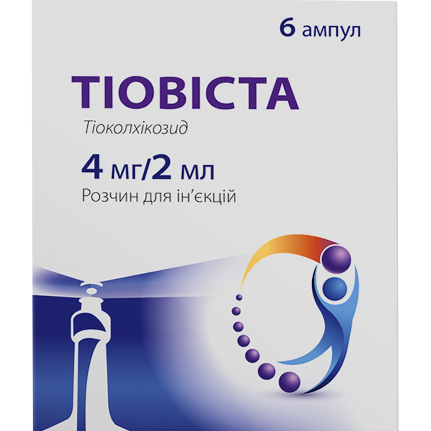 Тіовіста розчин для інєкцій 4 мг 2 мл в ампулах по 2 мл 6 шт 5550004436893 Вем Ілач