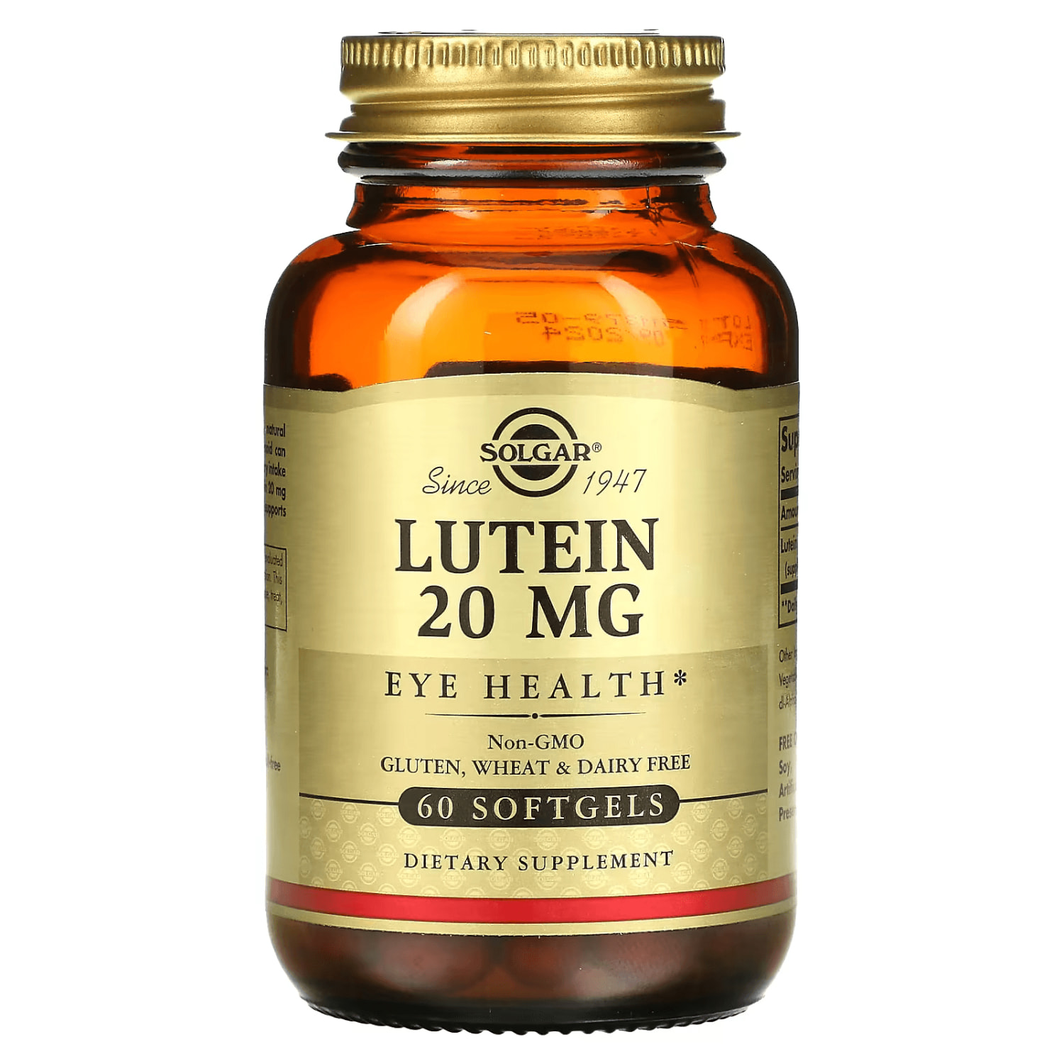 Лютеїн 20 мг SOLGAR (Солгар) Lutein 20 mg капсули желатинові для ...