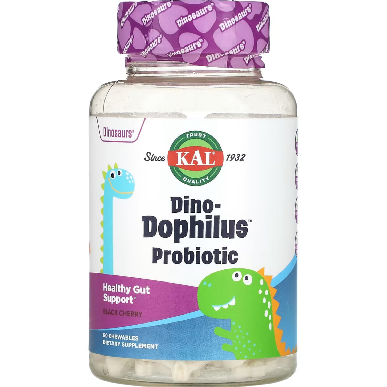 Пробіотик Діно-дофілус для дітей KAL (Кал) Dino-Dophilus таблетки ...