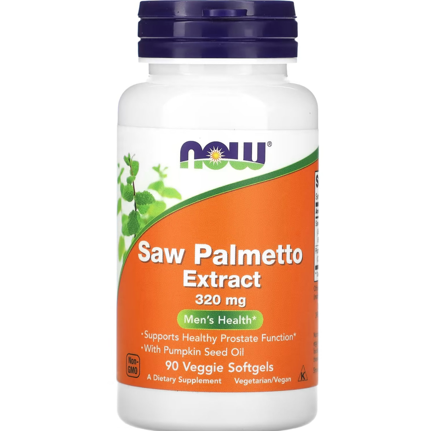 Со Пальметто NOW (Нау) Saw Palmetto чоловіче здоров'я 320 мг капсули ...