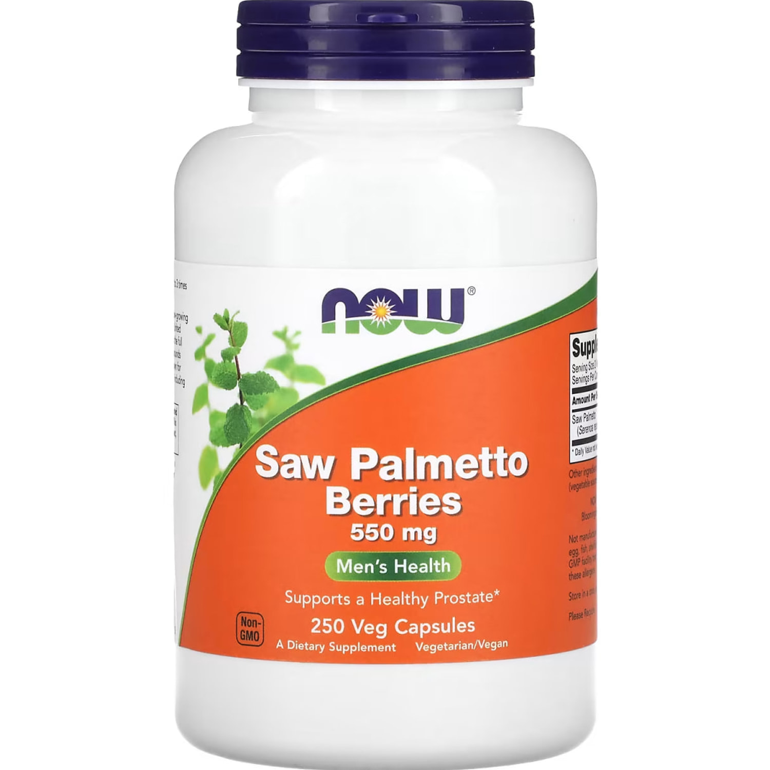 Со Пальметто NOW (Нау) Saw Palmetto ягоди чоловіче здоров'я 550 мг ...