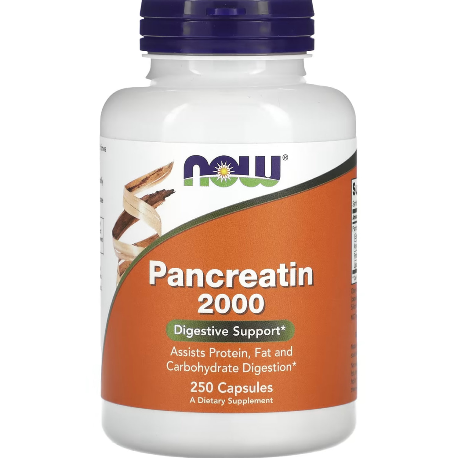 Панкреатин NOW (Нау) Pancreatin капсули по 2000 мг флакон 250 шт ...