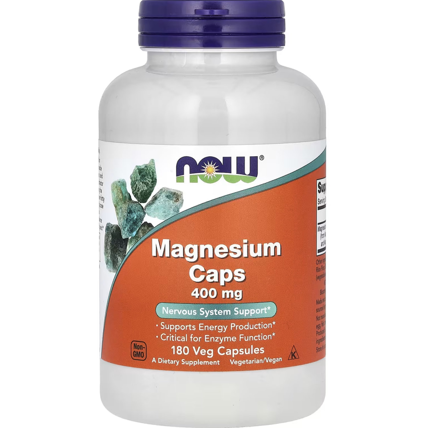 Магній NOW (Нау) Magnesium Caps 400 мг капсули флакон 180 шт ...