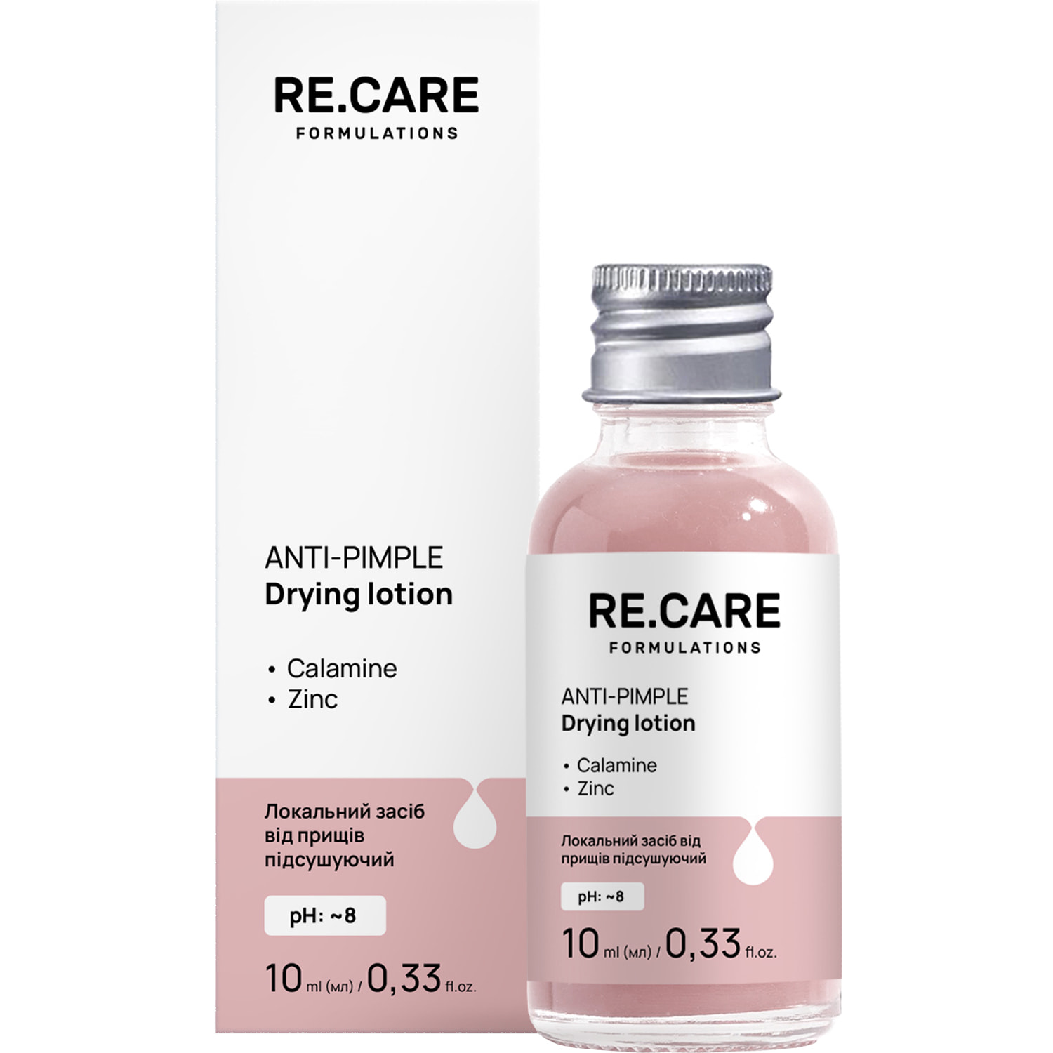 Локальное средство от прыщей RE.CARE (Рекейр) Anti-Pimple Drying Lotion ...