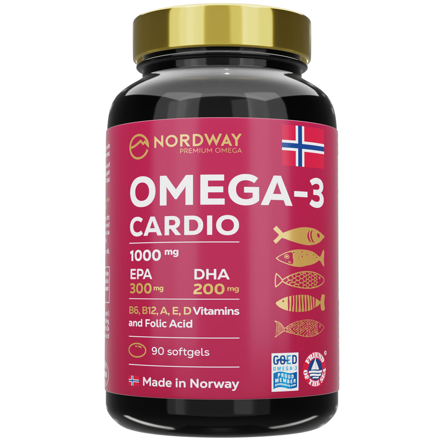 Купити Омега-3 Кардіо Nordway Cardio Omega-3 (Нордвей) капсули 1000 мг ...