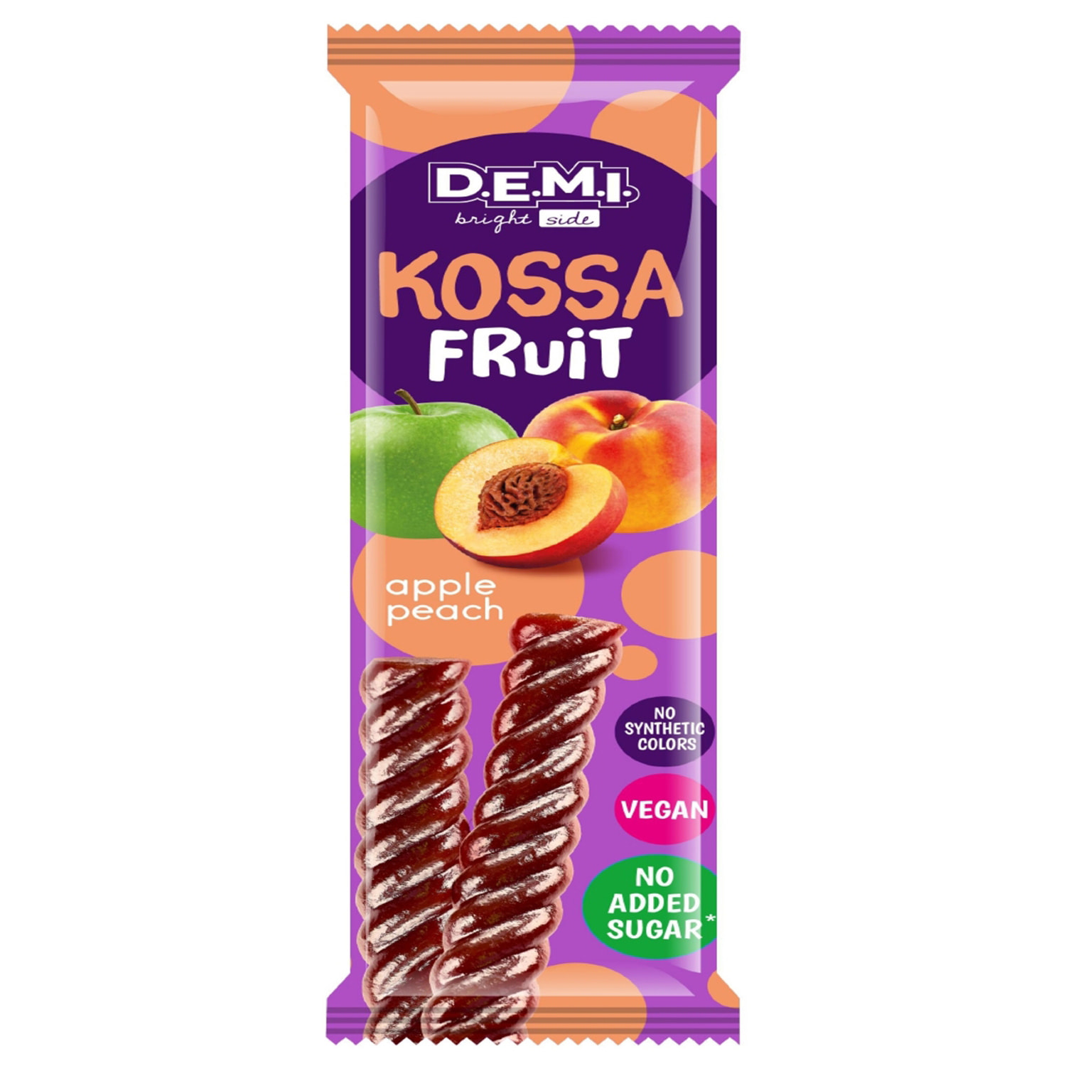 Пастила фруктовая D.E.M.I. (Деми) Kossa Fruit с соком персика 15 г ...