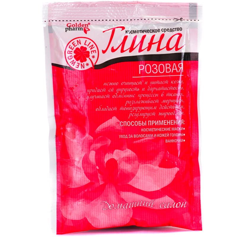 Глина косметическая розовая Голден-фарм 60 г (4823015911316) Голден ...