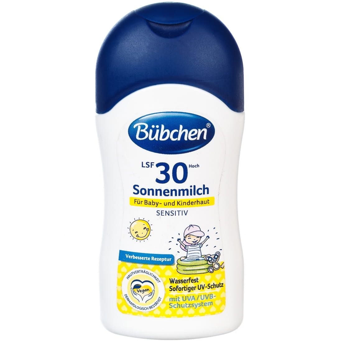 Молочко солнцезащитное детское BUBCHEN Sensitive (Бюбхен Сенситив) для тела с коэффициентом ...
