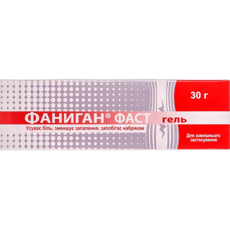 Фаниган Фаст: інструкція для застосування, купити Фаниган Фаст гель в ...