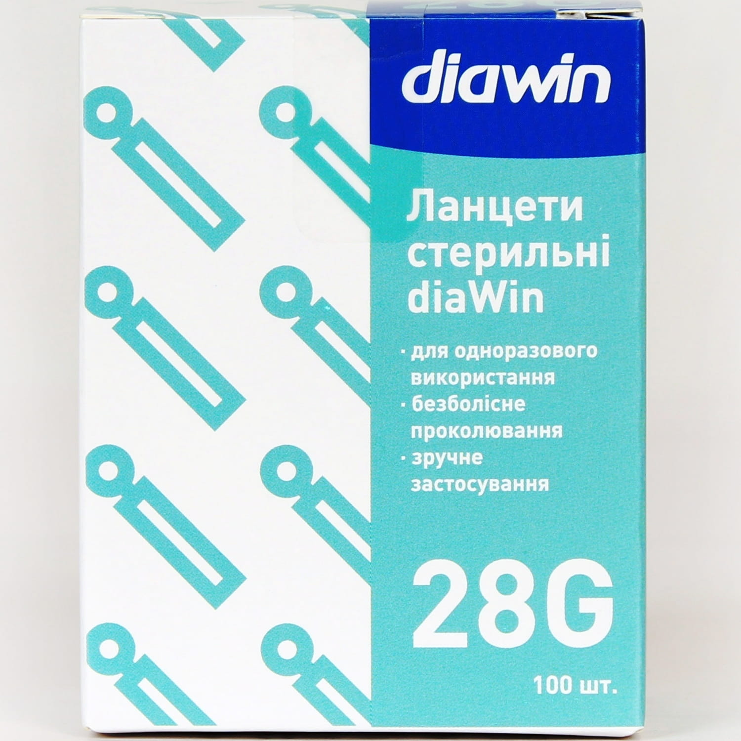 Купити Ланцет медичний стерильний Diawin (Діавін) розмір голки 28G 100 ...
