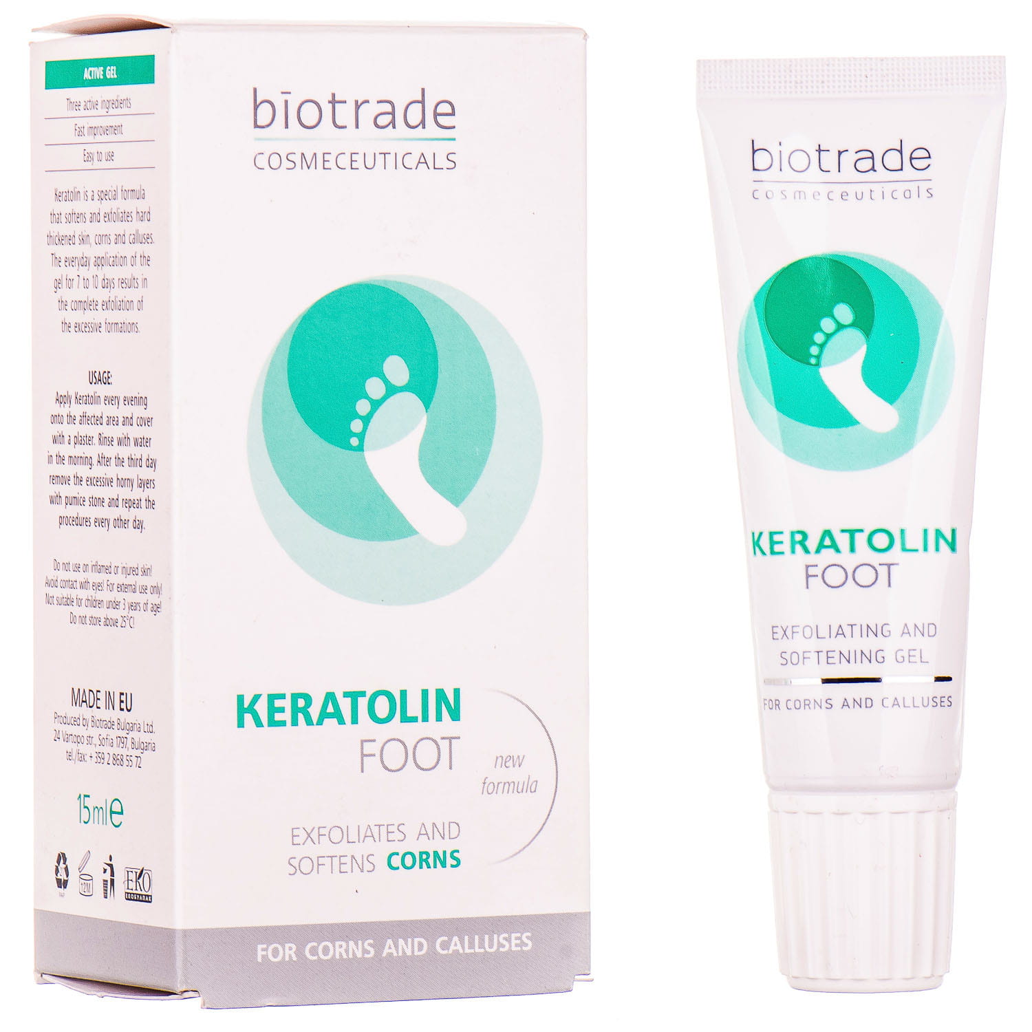 Заменители для Гель BIOTRADE Keratolin foot corn (Биотрейд Кератолин ...