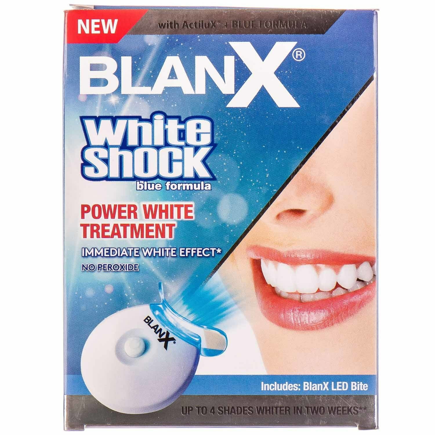 Комплекс відбілюючий BLANX (Бланкс) Вайт шок з активатором Led Bit 50 ...