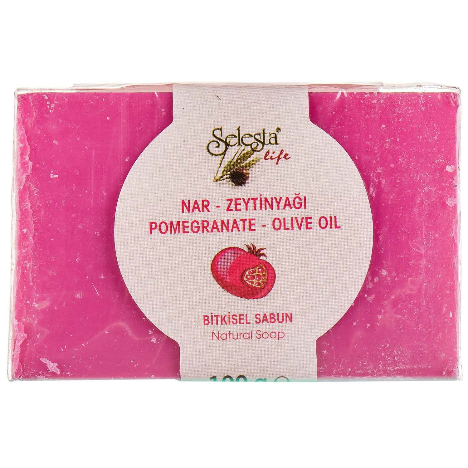 Мыло SELESTA Life (Селеста лайф) растительное с гранатом и оливковым ...