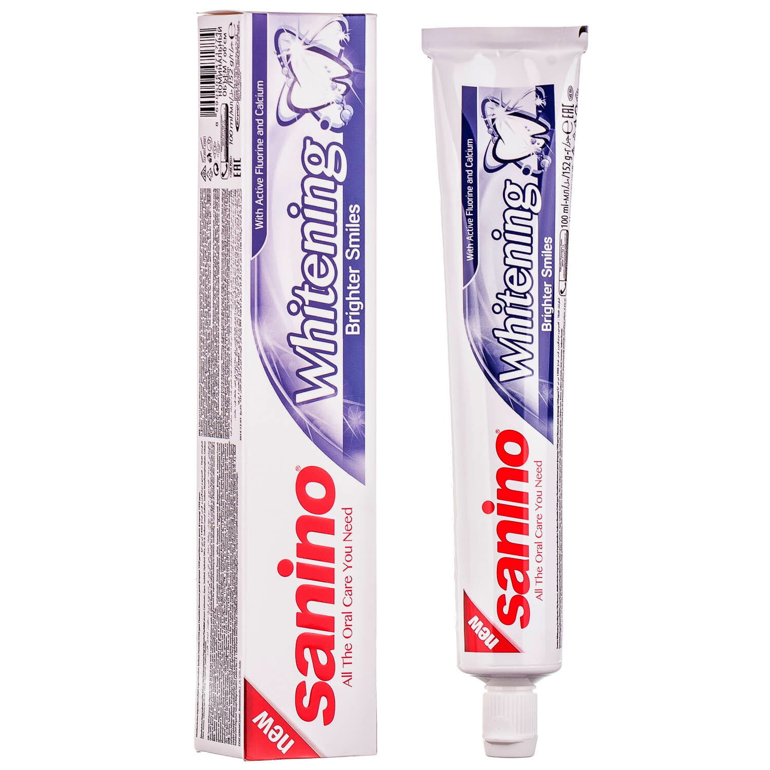 Зубна паста Sanino (Саніно) Білосніжна посмішка 100 мл (8690506471774 ...