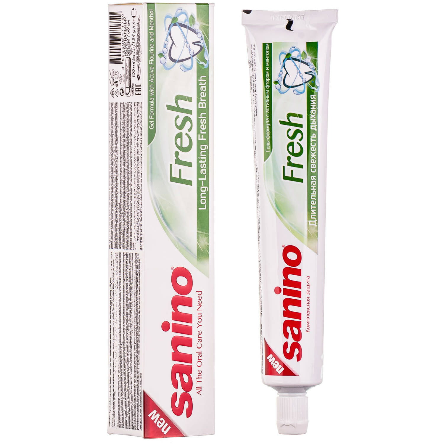 Зубна паста Sanino (Саніно) Тривала свіжість 100 мл (8690506471750 ...