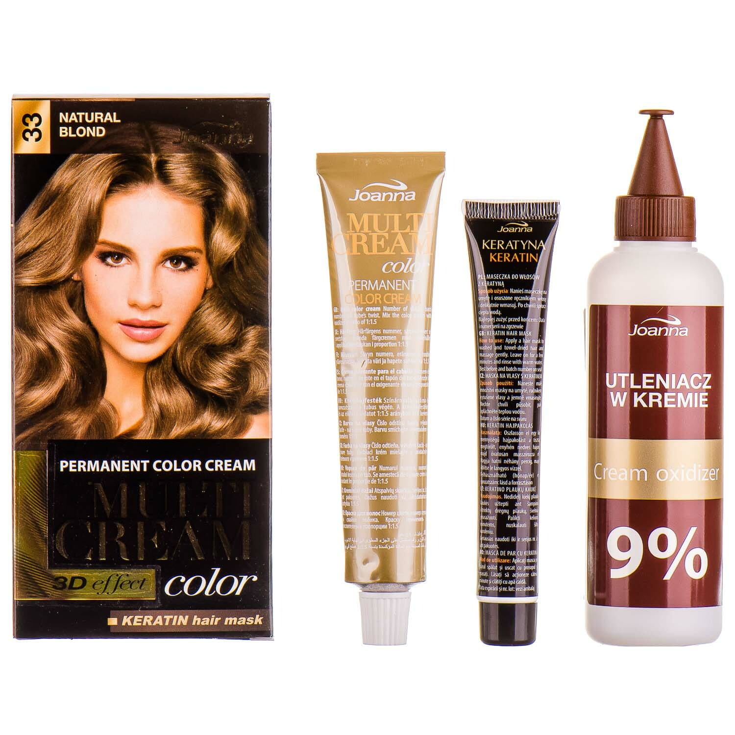 Краска для волос JOANNA (Джоанна) Multi Cream Color цвет 33 Натуральный ...